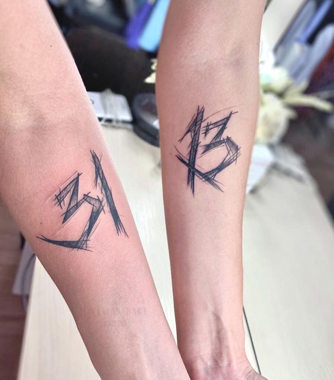 Top Tatuajes de numeros: Significado & Diseños & Ideas - VeAn Tattoo
